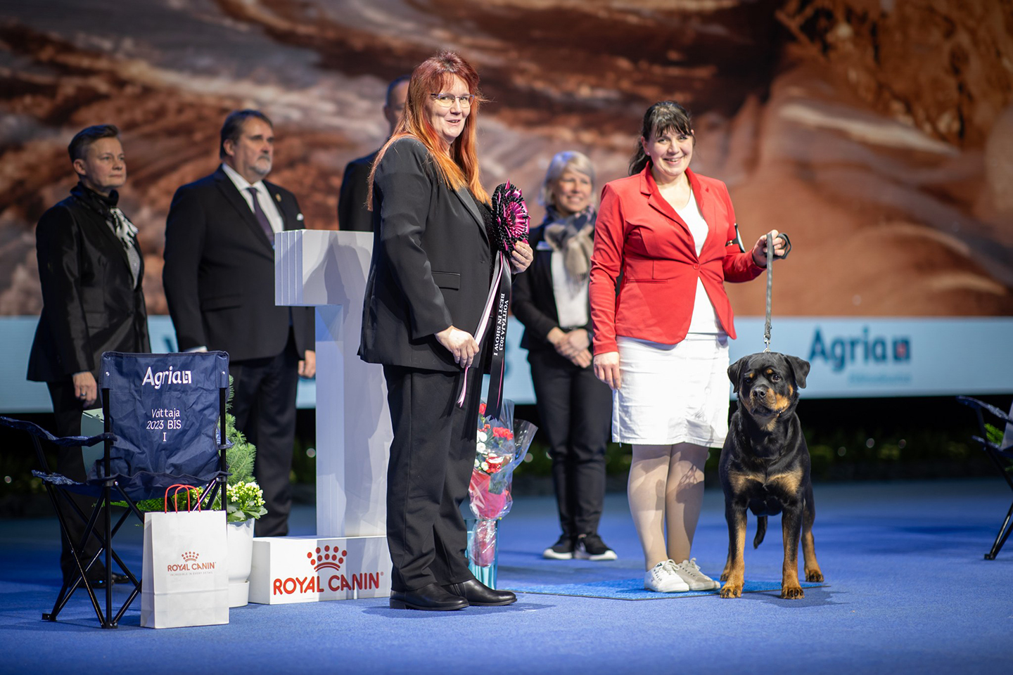 Rottweiler oli Voittaja 2023 -näyttelyn paras koira | Suomen Kennelliitto